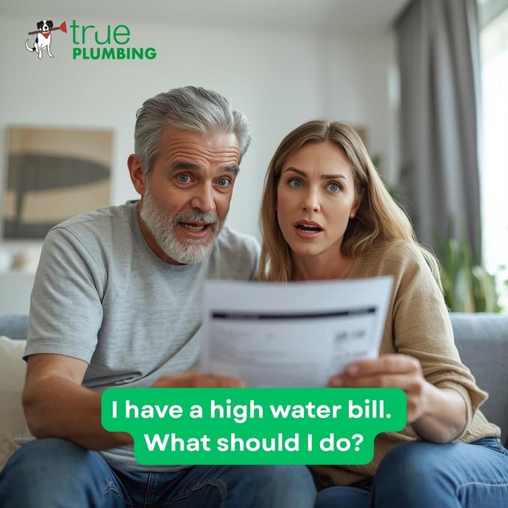 I have a high water bill. What should I do?